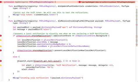 swift ios voip push notifications pushkit stack overflow