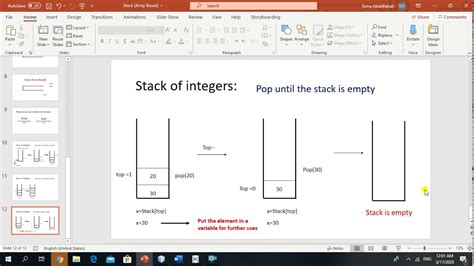 stack implementation using java بالعربى youtube