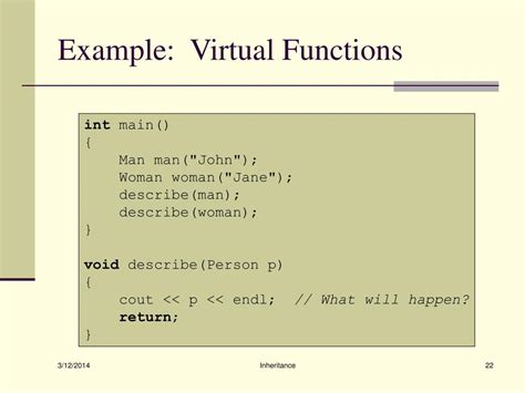 ppt inheritance polymorphism and virtual functions powerpoint
