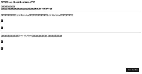 error boundary example codesandbox