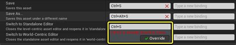 customizing keyboard shortcuts in unreal engine unreal engine 5 1