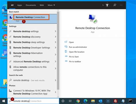 how to use remote desktop to connect to a windows 10 pc