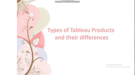 tableau tutorials for beginners types of tableau products and