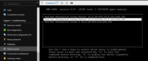 azure serial console proactive grub configuration virtual machines