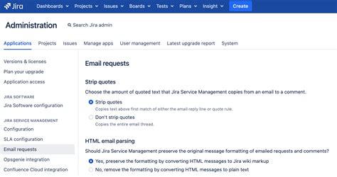jira service management mail handler creating empty comments jira