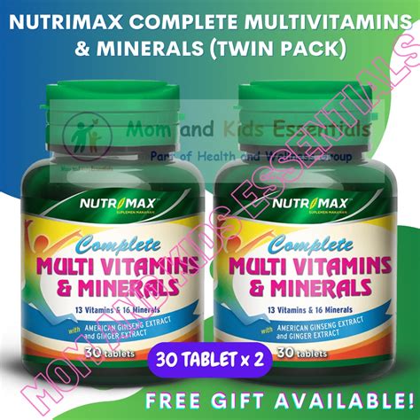 Jual Nutrimax Complete Multivitamins And Minerals 30 Tablet Twin Pack