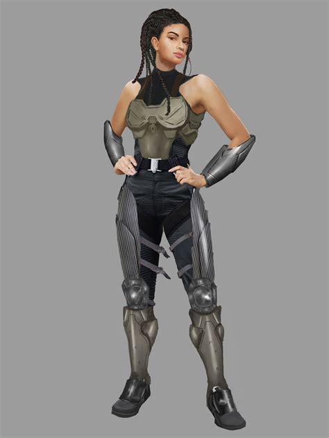 Artstation Sci Fi Female Mercenary