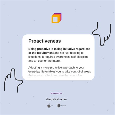 Proactiveness Deepstash