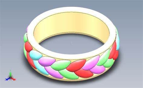 稻穗戒指 2019版 Solidworks 2019 模型图纸下载 懒石网