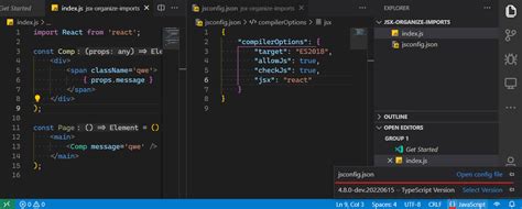 `import react` removed when saving tsx file when source