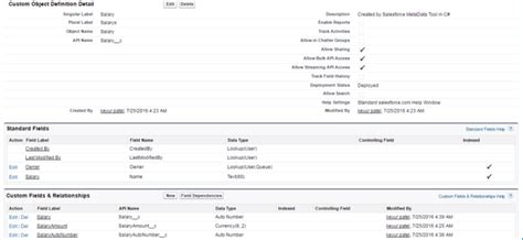 how to call salesforce metadata api from c