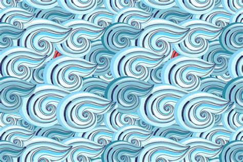 Beautiful Pattern Set Of Sea Waves Sea Waves Beautiful Patterns