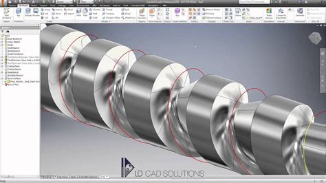 create feed scrolls bottle screws with autodesk inventor tutorial