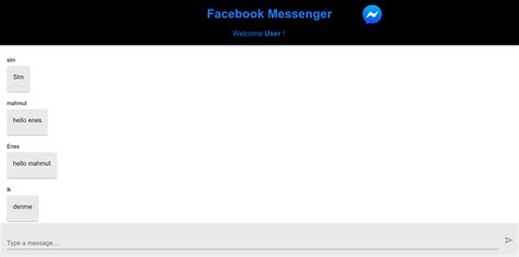 this is a facebook messenger clone you can comminicate to