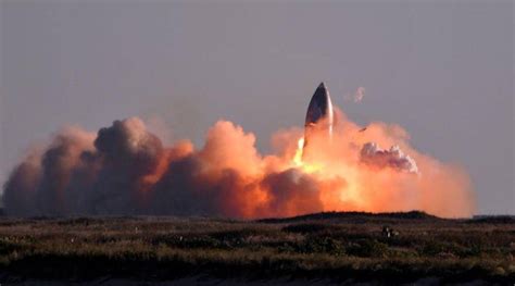 Spacexs Starship Prototype Explodes On Landing After Test Launch Elon