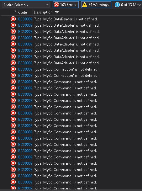 mysql data mysqlclient shows confusing error stack overflow