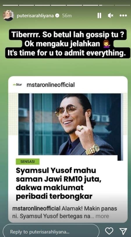 Syamsul Yusof Nak Menyaman Ini Reaksi Balas Puteri Sarah Liyana News Tel