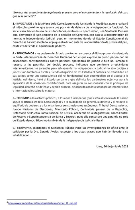 Jueces De Primera Y Segunda Instancia Piden A Corte Suprema Defender La
