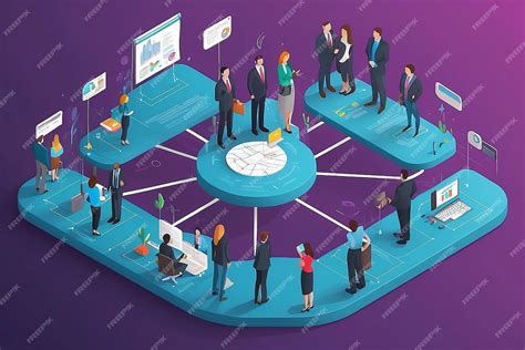 Premium Photo Flat 3d Isometric Infographic Concept Of Company