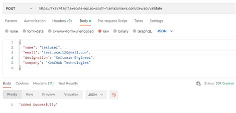 validate api request at the api gateway using serverless framework