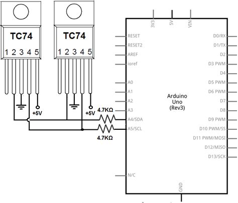 arduino pull up resistor i2c