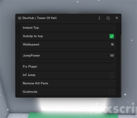 tower of hell [autotp to top walkspeed inf jump] scripts rbxscript