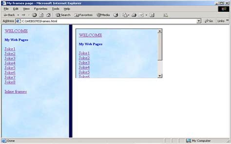 expertrating html tutorial frames