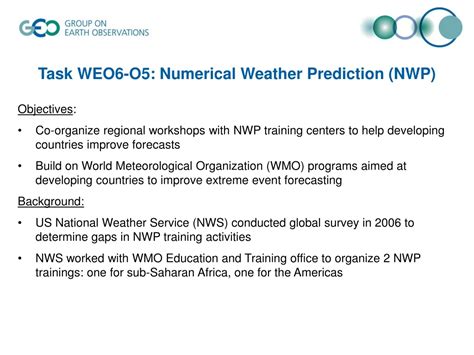Ppt Task Weo6 O5 Numerical Weather Prediction Nwp Powerpoint