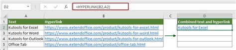 how to combine text and hyperlink into a hyperlinked text in excel