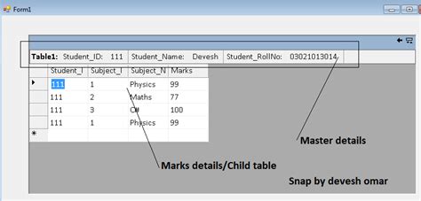 nested datagrid in c winforms