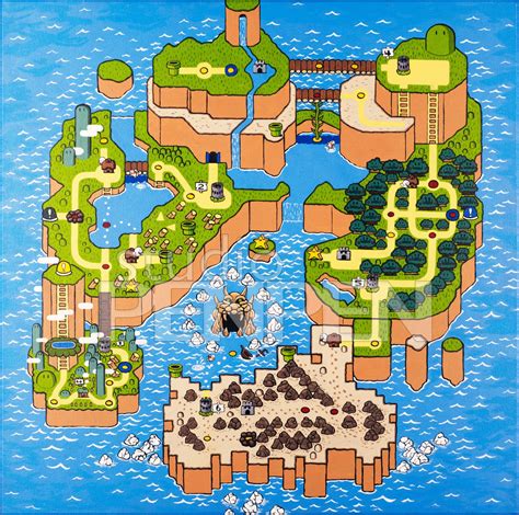 Super Mario World Map Complete 100