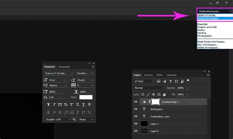 customizing your workspace in photoshop retouching academy
