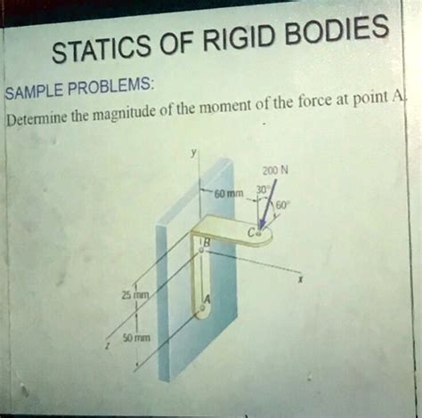 Solved Statics Of Rigid Bodies Sample Problems Of The Force At Point