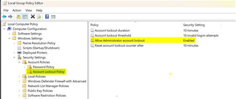 How To Enable Or Disable Administrator Account Lockout In Windows 11