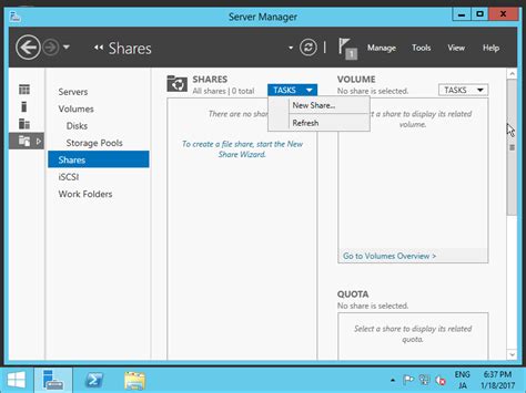 windows server 2012 r2 configure nfs shared folder server world
