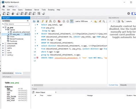 get answer mysql workbench world x x edit view file query database