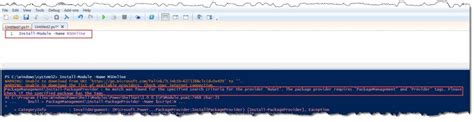 install packageprovider no match was found for the specified search