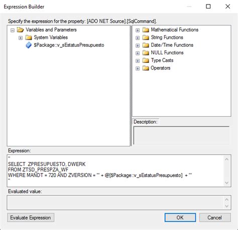 add parameter to ado net source ssis stack
