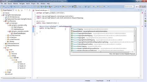 spring 4 mvc velocity template spring mvc tutorial for beginners