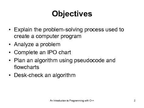 beginning the problem solving process tutorial 2 an