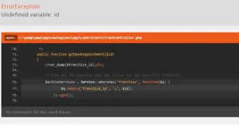 laravel 4 errorexception undefined variable stack overflow