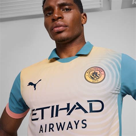 Camiseta De Fútbol De Visitante Auténtica Manchester City 24 25 Para