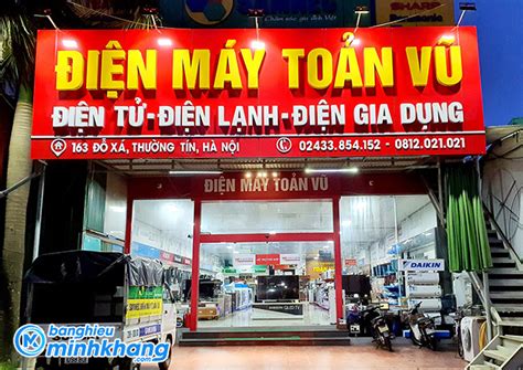 15 Mẫu Bảng Hiệu Điện Tử Điện Lạnh Đẹp Thu Hút Bảng Hiệu Minh Khang