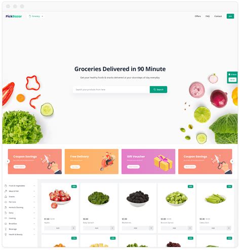 pickbazar laravel laravel ecommerce template