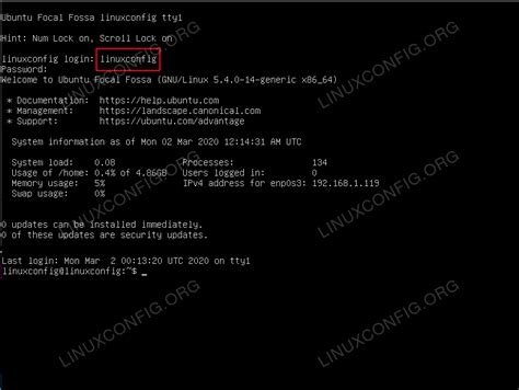 ubuntu 20 04 server installation linux tutorials learn linux