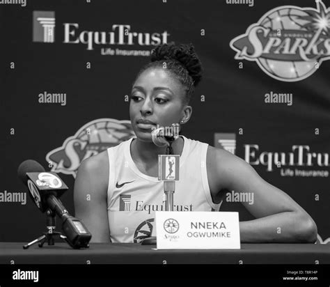 Wnba 2019 Los Angeles Sparks Forward Nneka Ogwumike 30 During Los