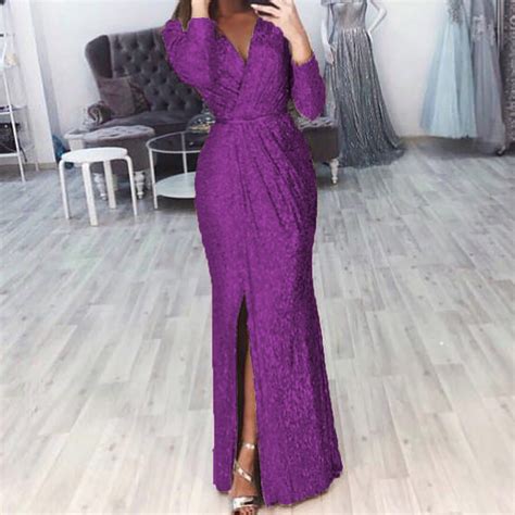 Idall Wedding Guest Dresses Prom Dresses Womens Sexy Sequin Long