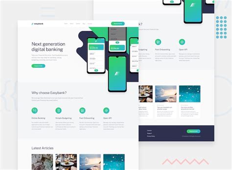 github ph4ntom5 easybank landing page frontendmentor project