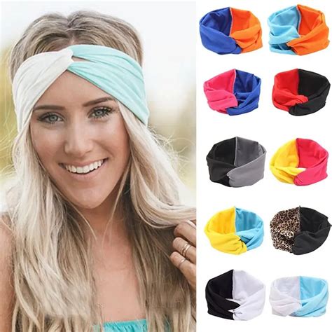 Womens Sweet Cute Color Clocking Wide Brimmed Headband Assorted Colors
