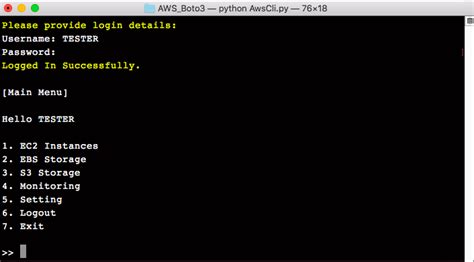 github gitpointer aws boto3 cli python cli for